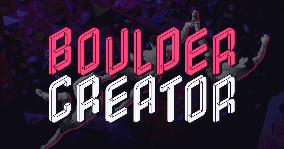 Boulder Creator // The #1 app for indoor climbers
